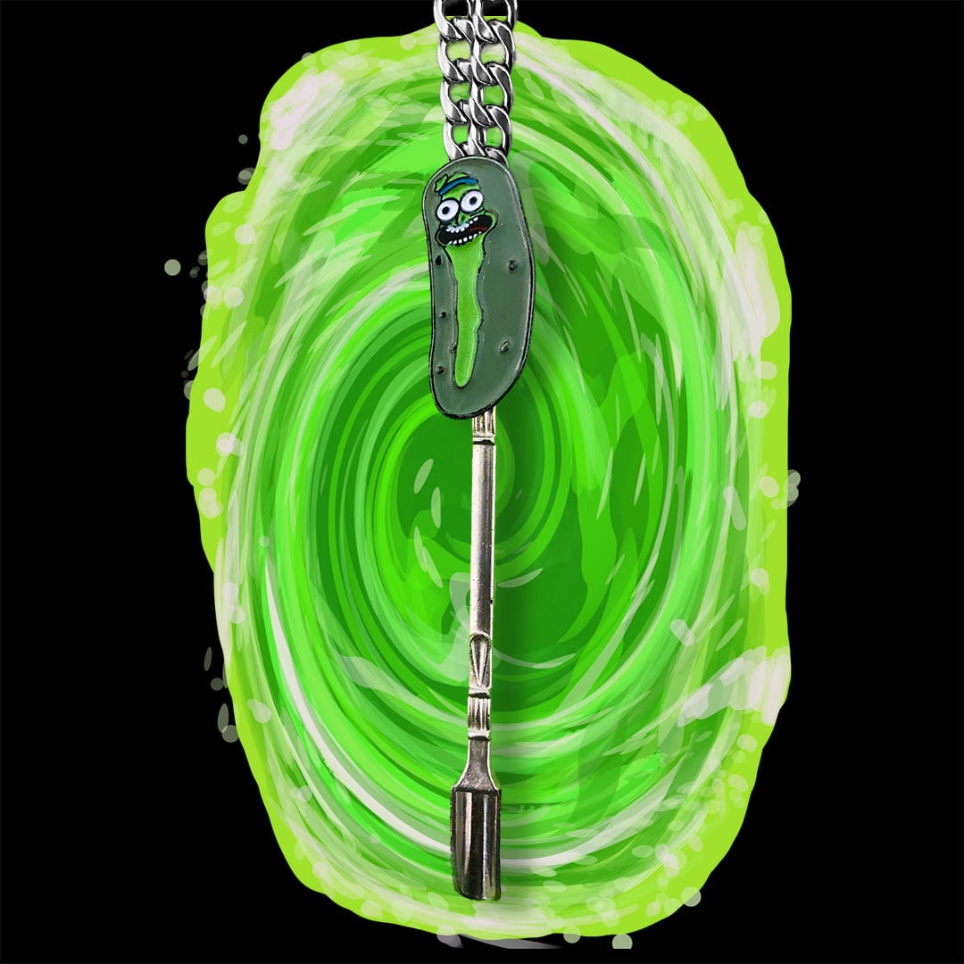 Pickle Rick Spoon Necklace – Doof Season